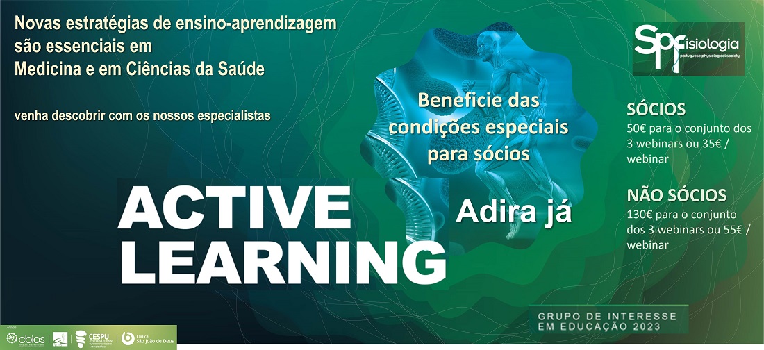 Webinares 2023 – Active Learning | Sociedade Portuguesa de Fisiologia